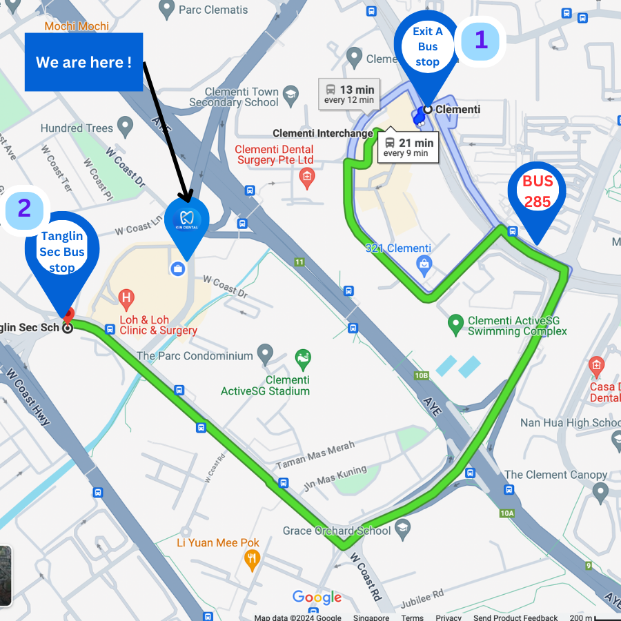 Location – KIN DENTAL CENTRE [CLEMENTI / WEST COAST]